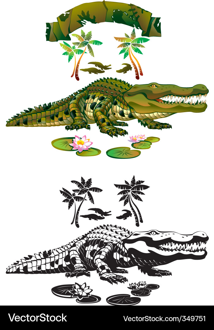 Crocodile Royalty Free Vector Image - VectorStock