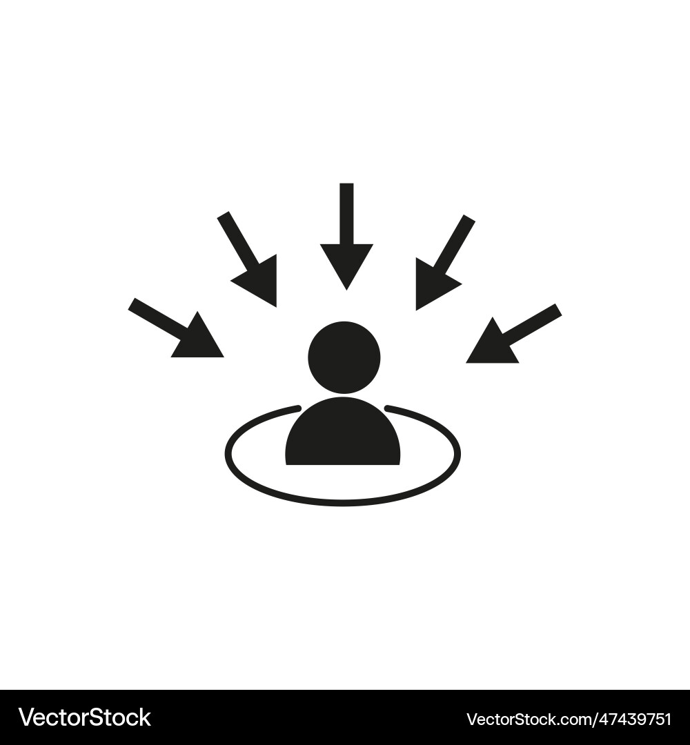 Customer Focus Icon - Client First Royalty Free Vector Image