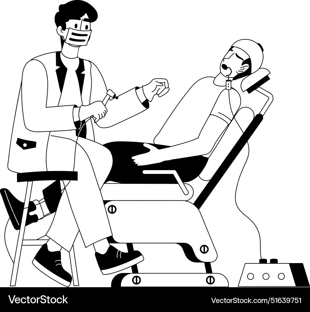 Dental surgery Royalty Free Vector Image - VectorStock