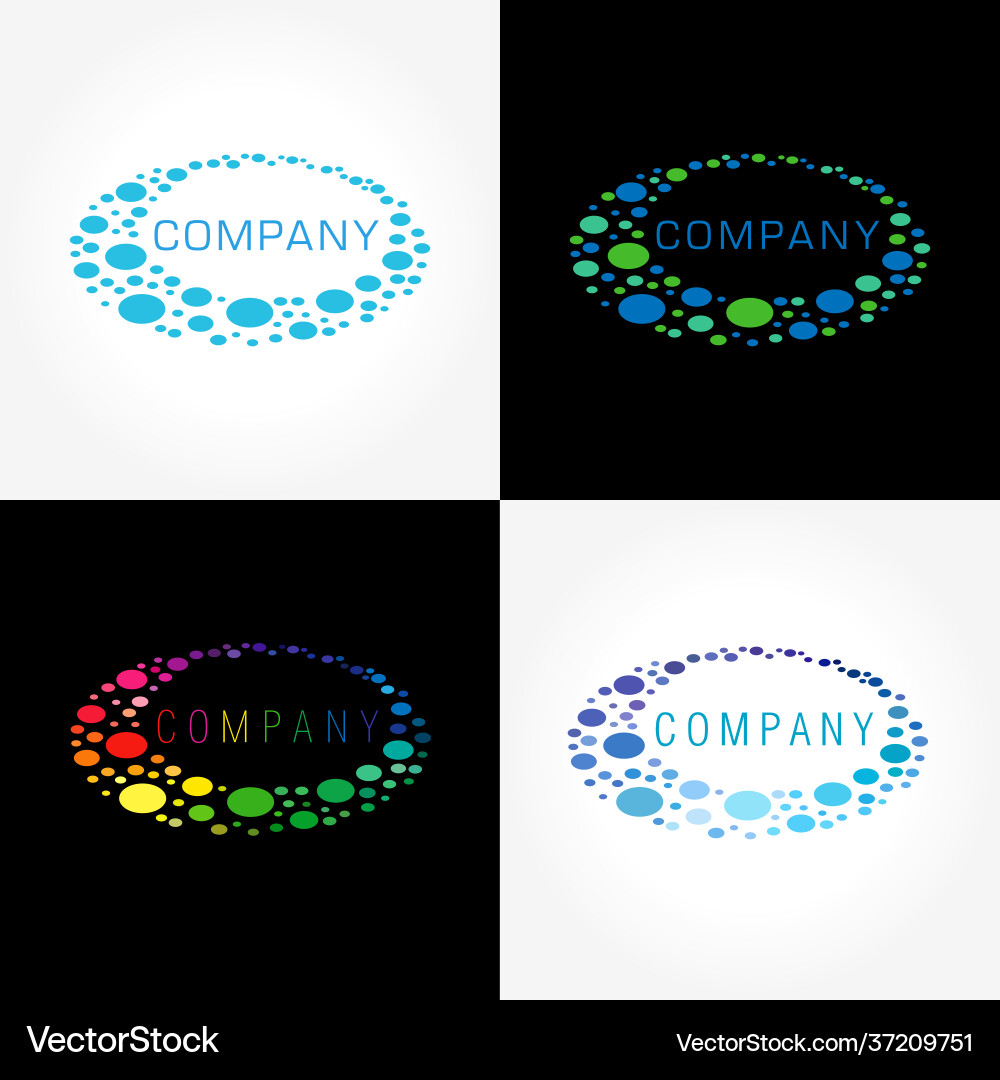 Ellipse Logo Konzept Lizenzfreies Vektorbild