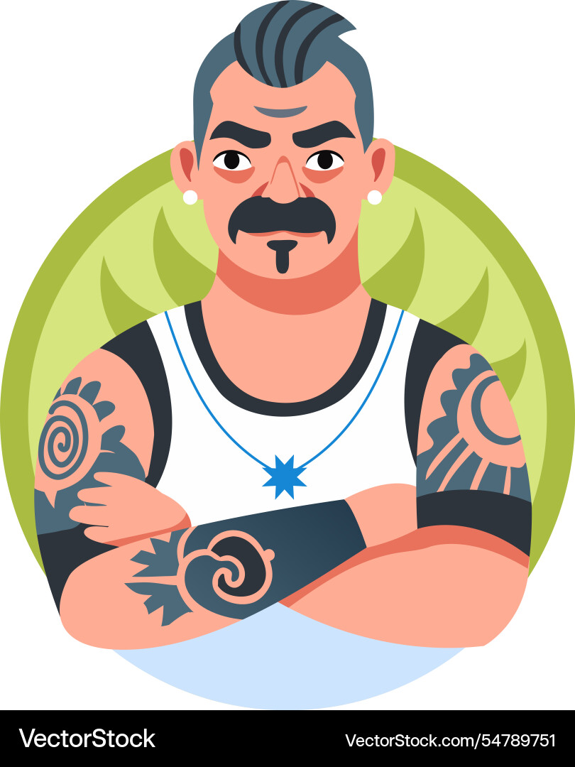 Tattoo artist Royalty Free Vector Image - VectorStock