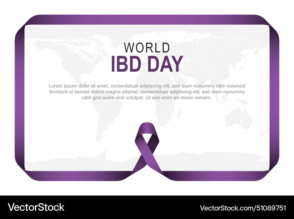 World ibd day background Royalty Free Vector Image