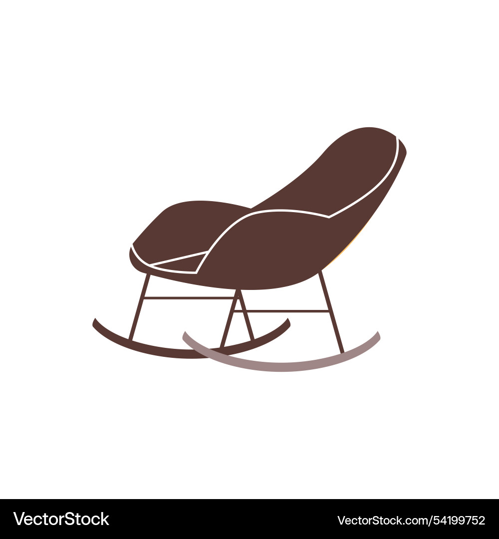 A retro rocking chair Royalty Free Vector Image