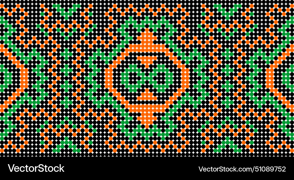 Beads artwork schema kenny from south park Vector Image