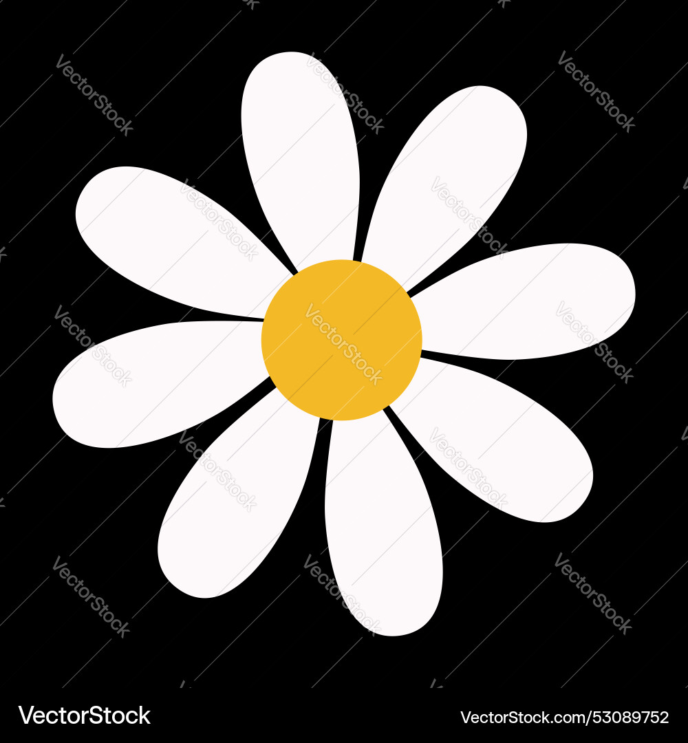 Chamomile icon color colored Royalty Free Vector Image