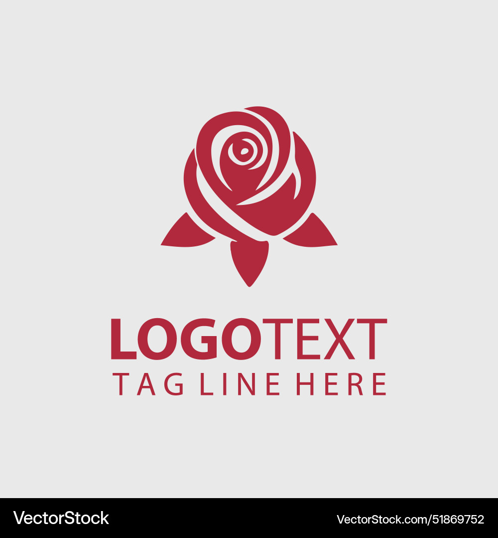 Rose logo Royalty Free Vector Image - VectorStock
