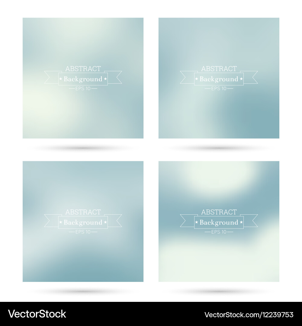 Blurred Abstract Backgrounds Royalty Free Vector Image