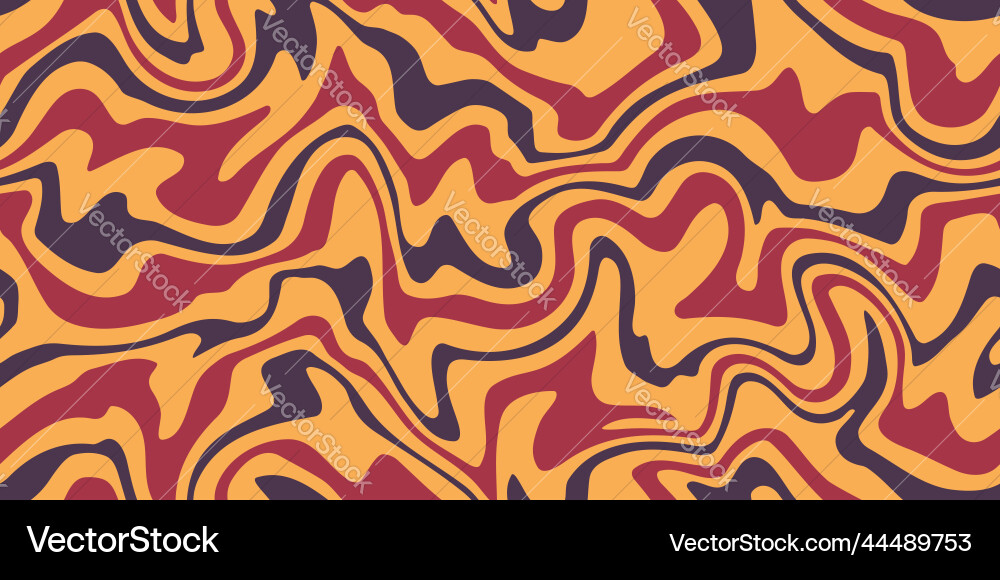 Trippy psychedelic waves seamless pattern Vector Image