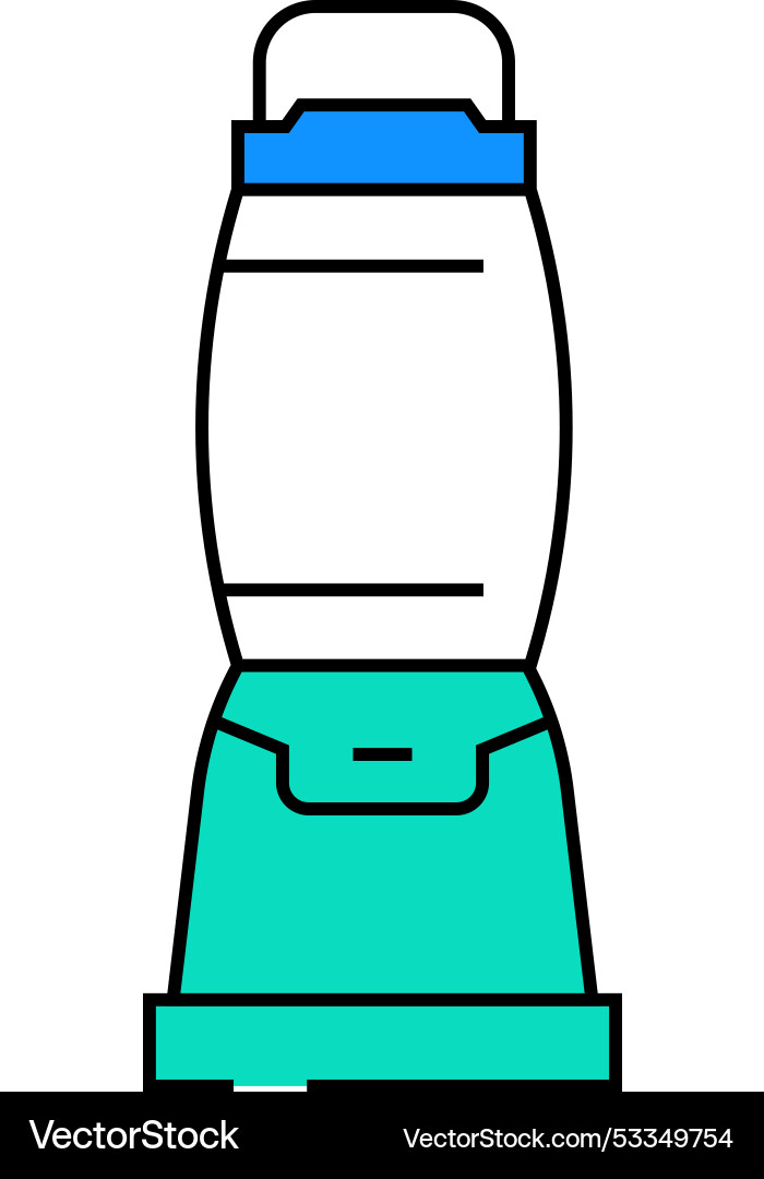 Camping lantern glamping icon color Royalty Free Vector