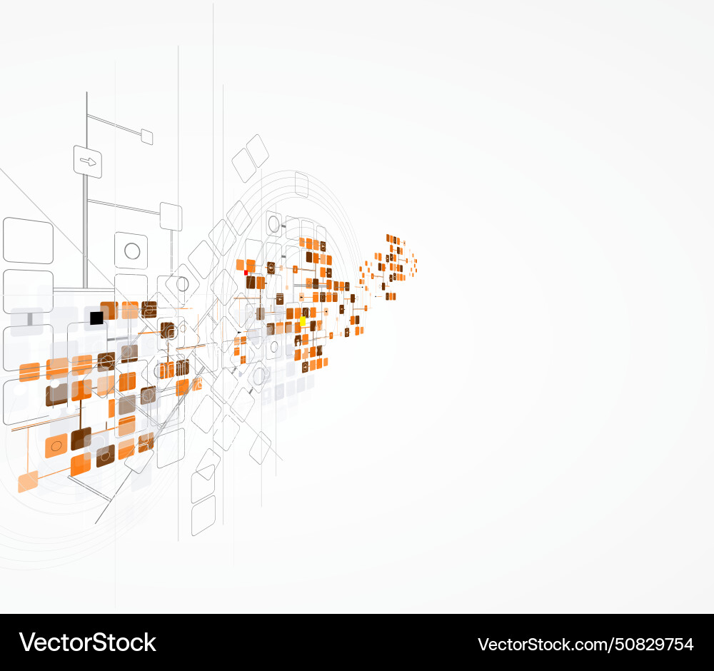 Science futuristic internet computer technology Vector Image
