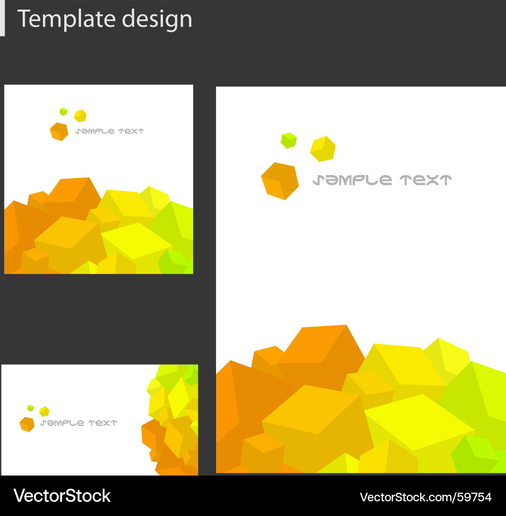Template design Royalty Free Vector Image - VectorStock
