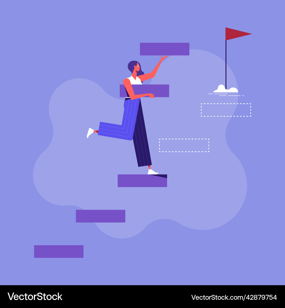 Upskills and self development strategy concept Vector Image