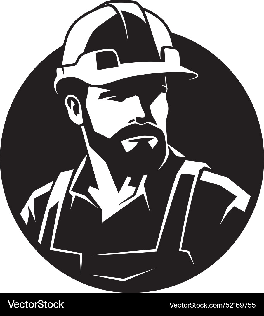 Building the future construction worker Royalty Free Vector