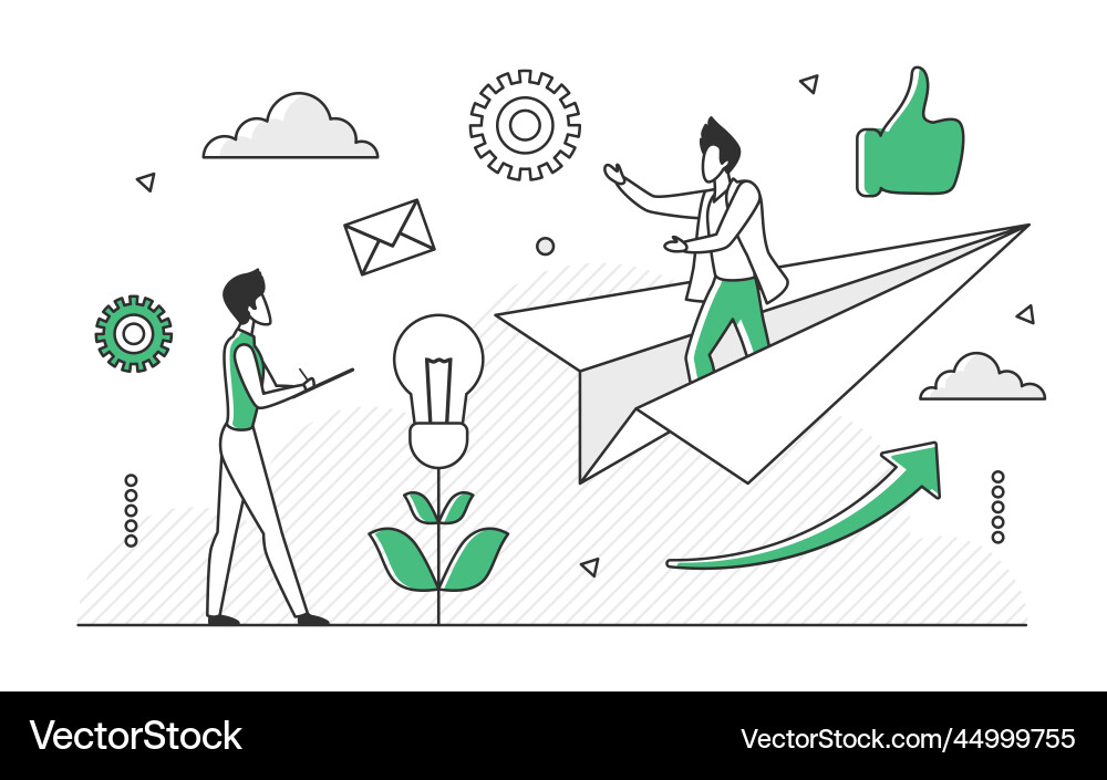 Email message communication Royalty Free Vector Image
