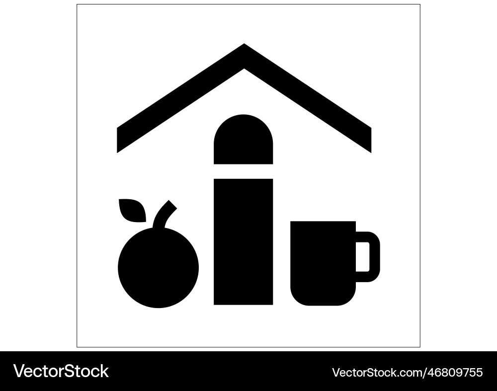 Packed lunch room Royalty Free Vector Image - VectorStock