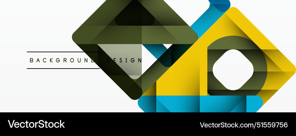 Business triangle and squares abstract Royalty Free Vector