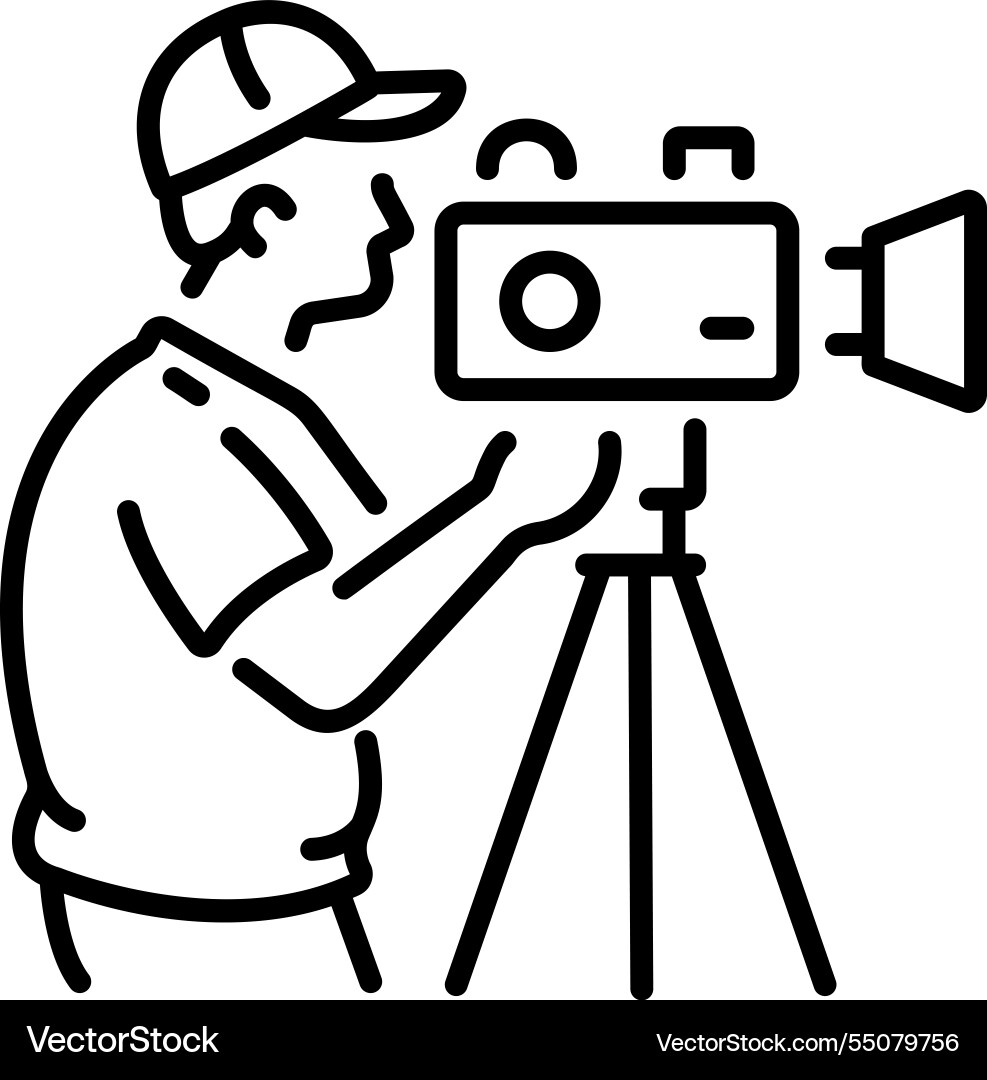 Cameraman Royalty Free Vector Image - VectorStock