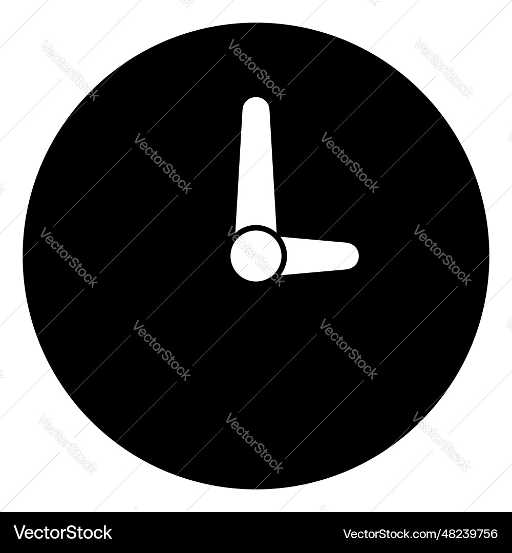 Clock Symbol Icon Royalty Free Vector Image - VectorStock