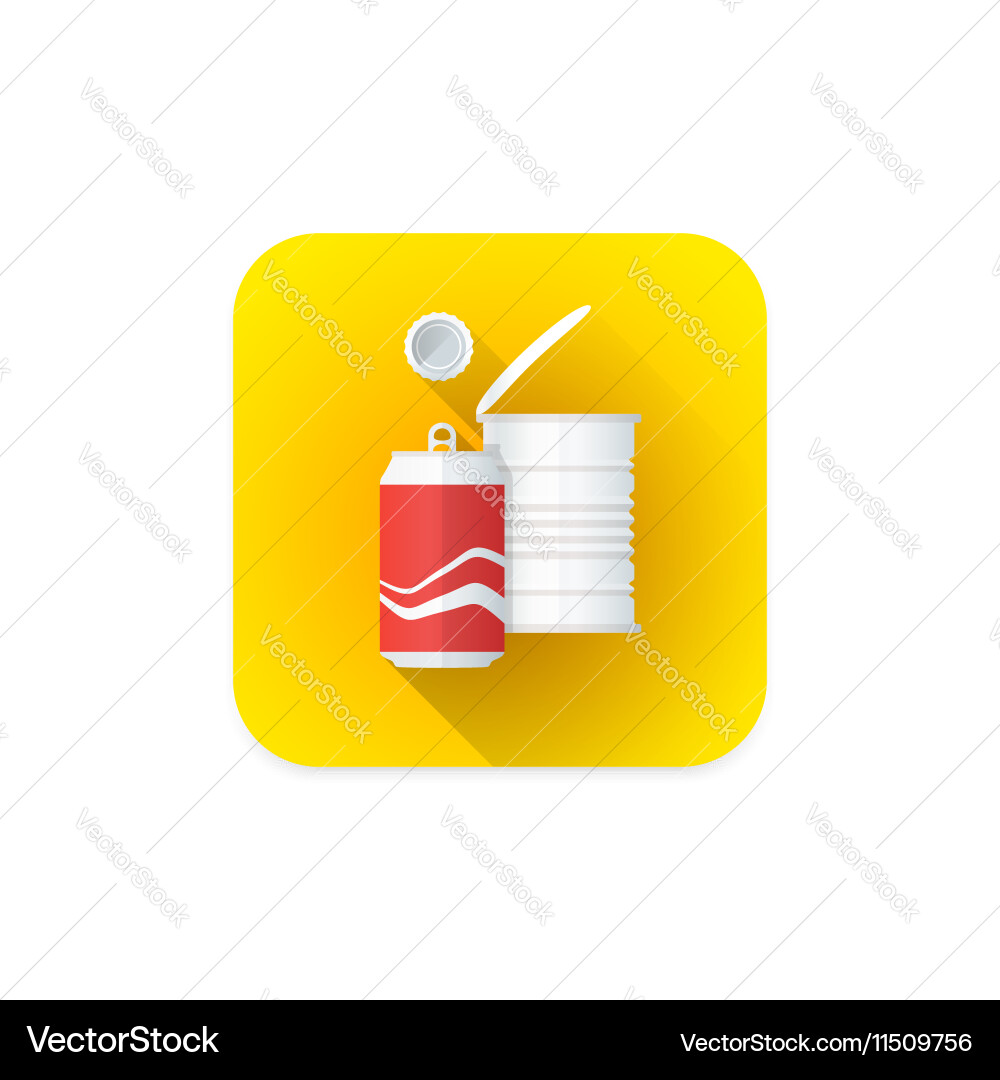 Metal recycle waste icon Royalty Free Vector Image