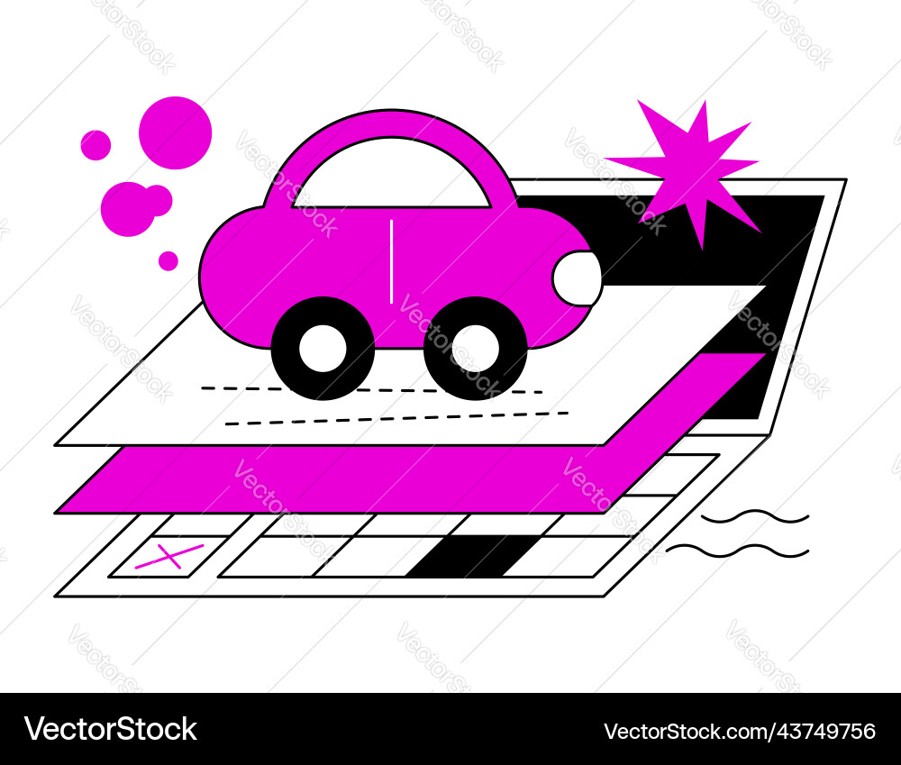 Quick search on the site - colorful flat design Vector Image