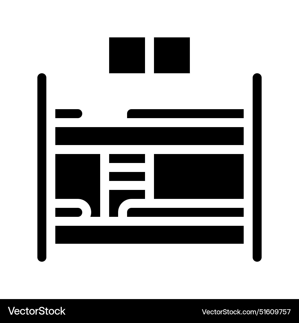 Dormitory icon with a soild style suitable Vector Image