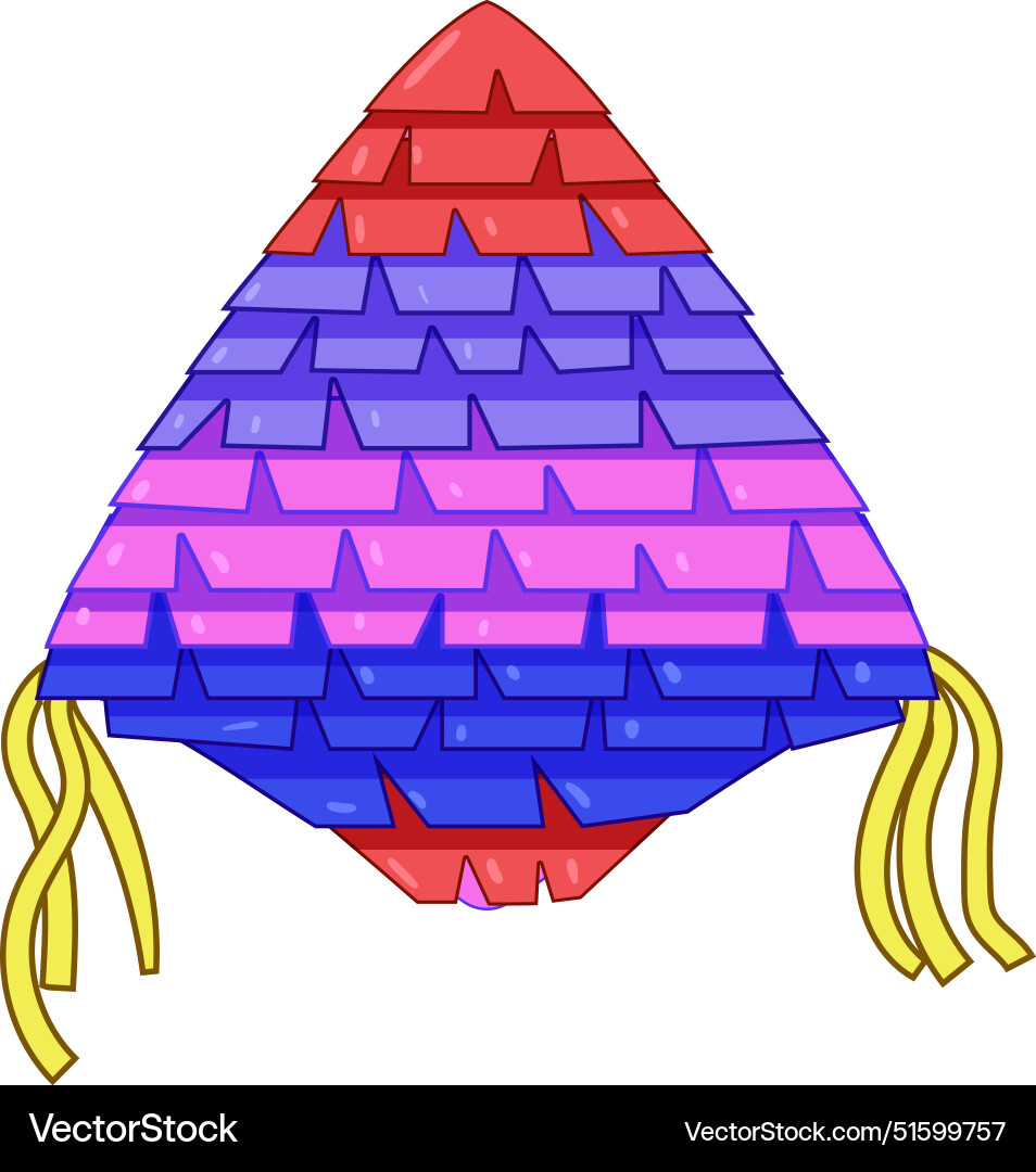 Mexican pinata cartoon Royalty Free Vector Image