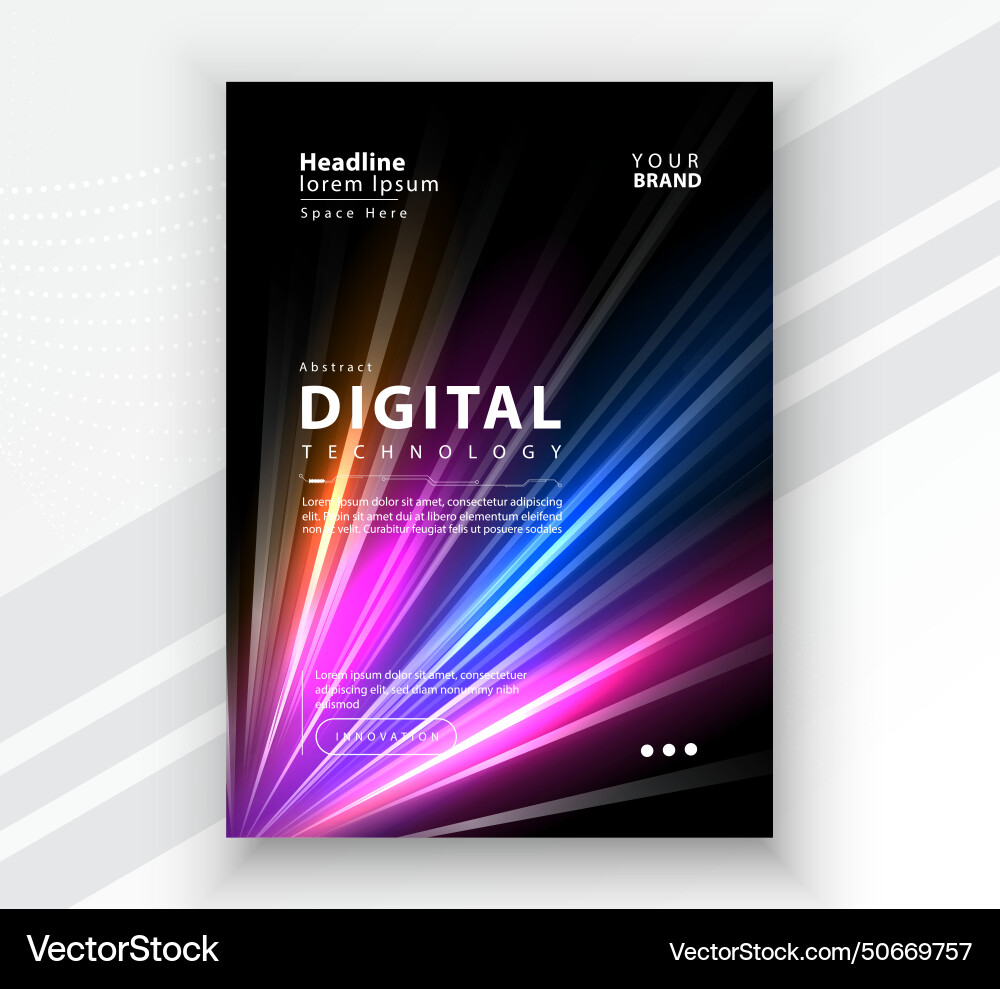 Poster brochure cover banner presentation layout Vector Image