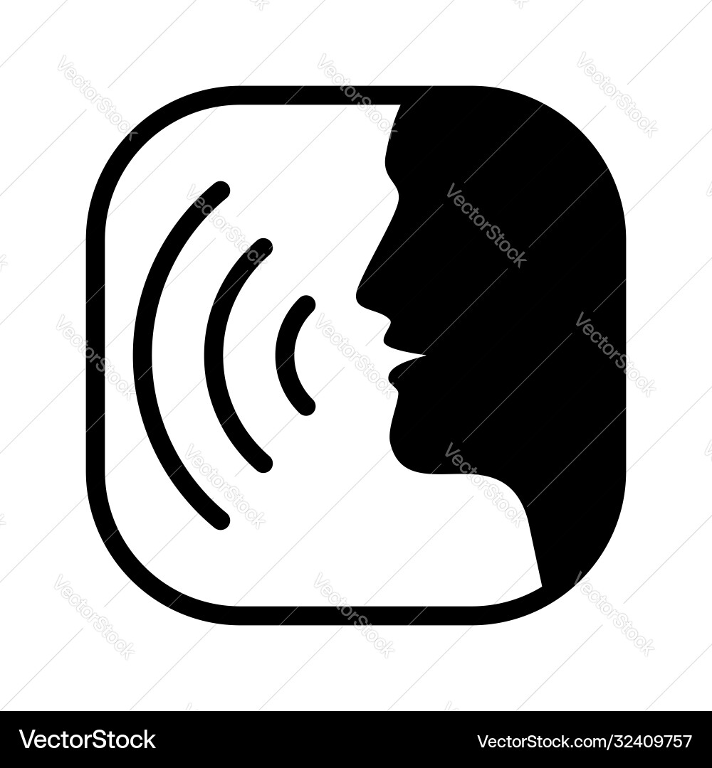 Voice Command Icon Royalty Free Vector Image - VectorStock