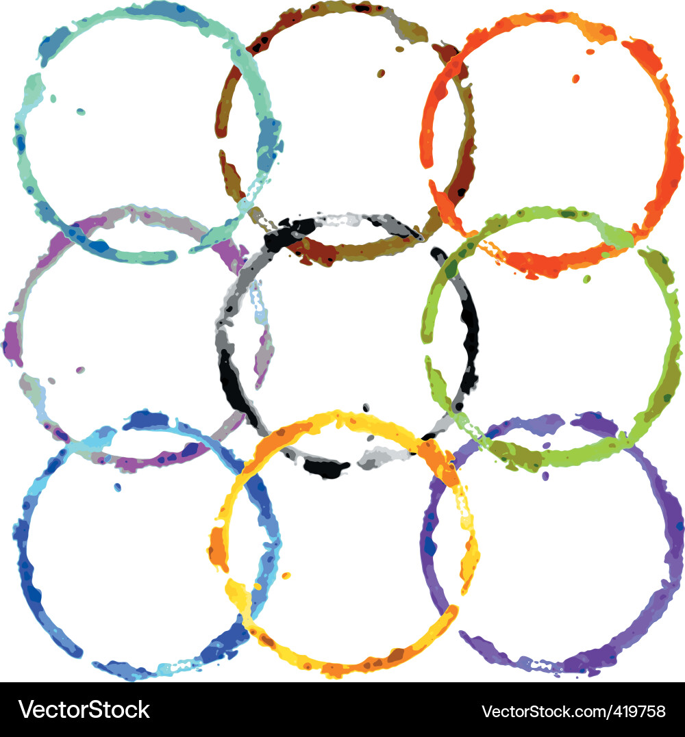 Colorful Stain Splash Royalty Free Vector Image