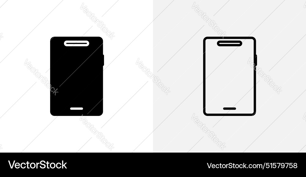 Mobile notch icon set Royalty Free Vector Image
