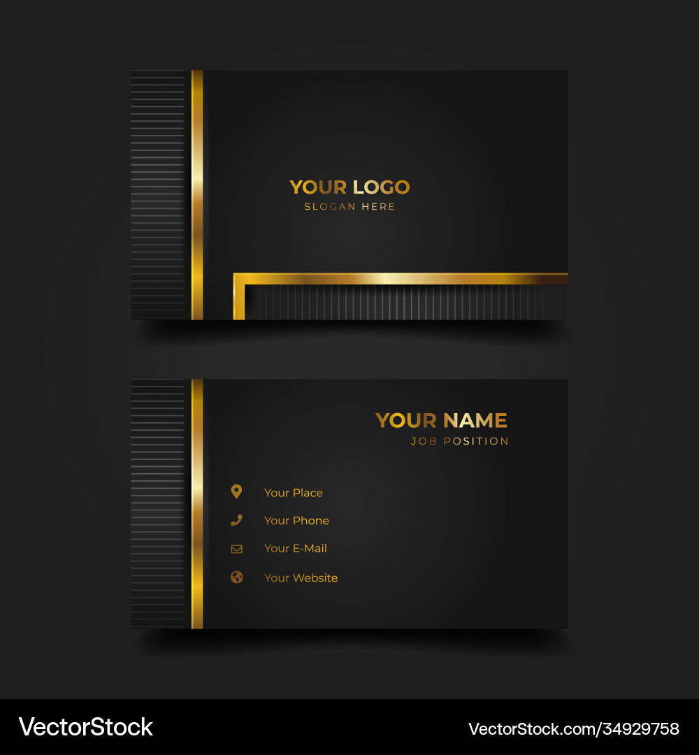 Print business card template Royalty Free Vector Image