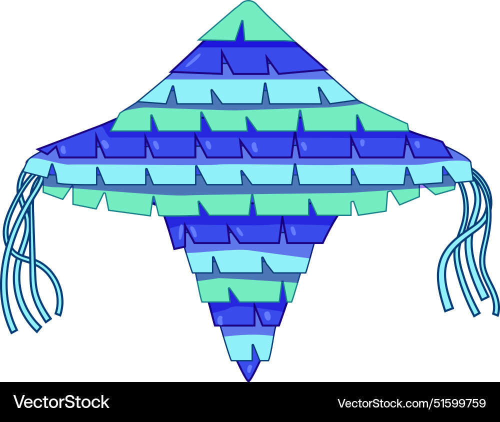 Birthday pinata cartoon Royalty Free Vector Image