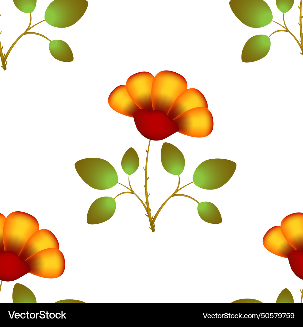 Flower pattern 4 Royalty Free Vector Image - VectorStock