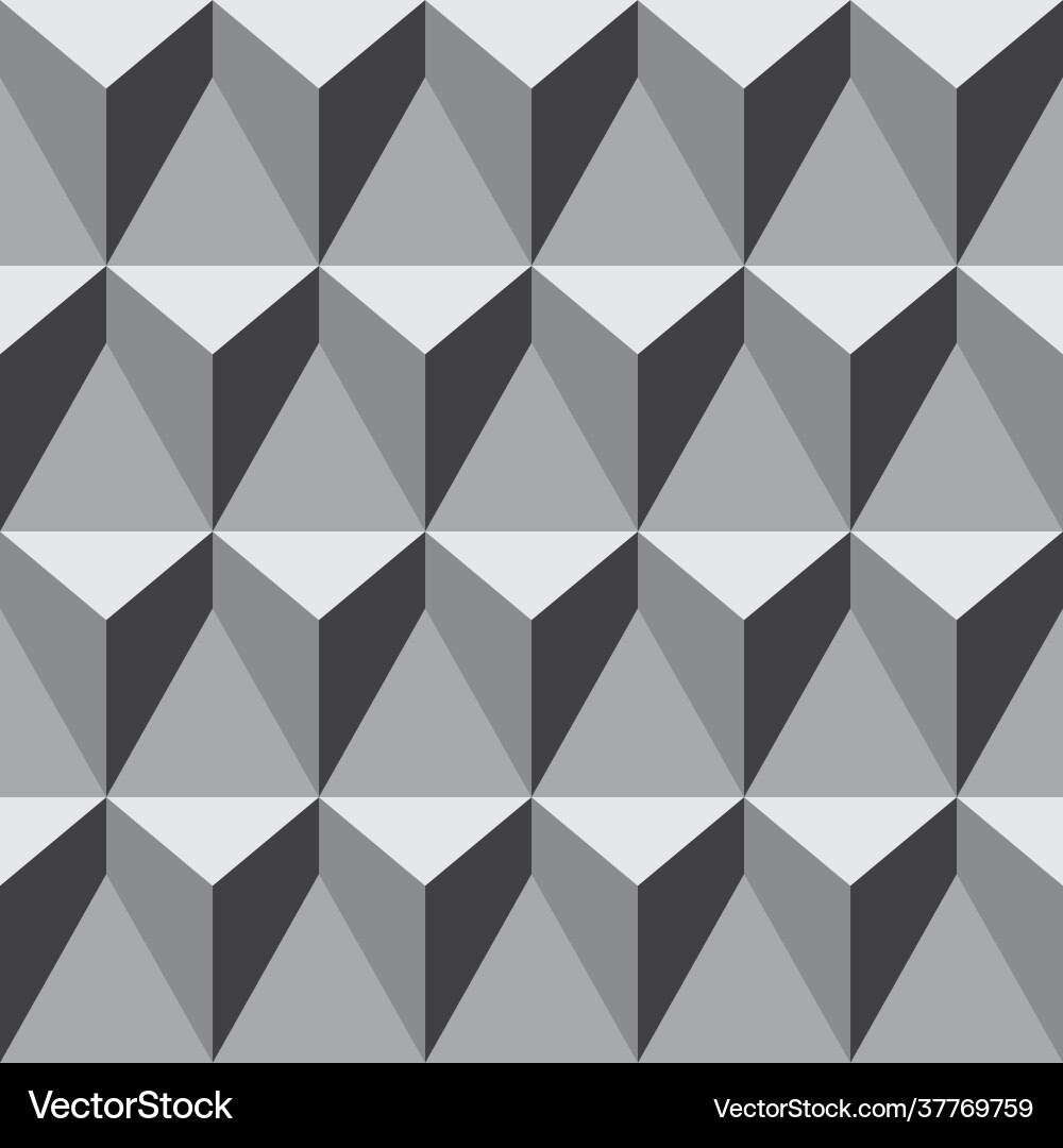 Geometric seamless pattern with simple 3d elements