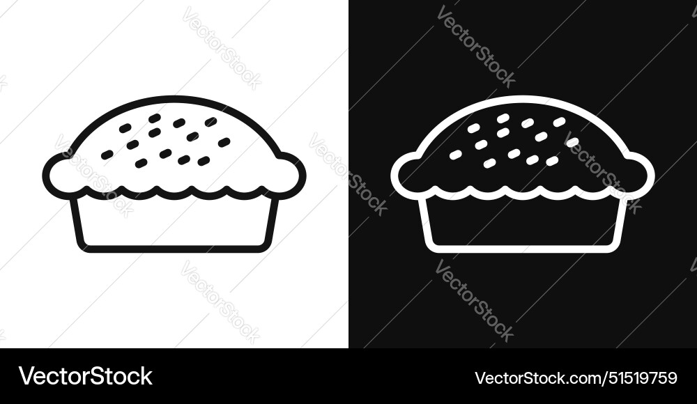 Pie icon Royalty Free Vector Image - VectorStock