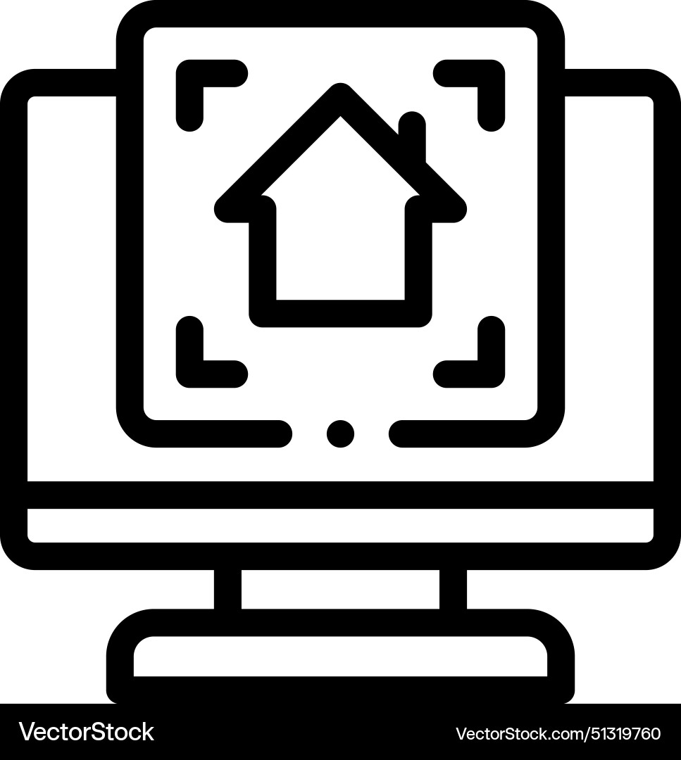 3d design icon thin linear style isolated Vector Image