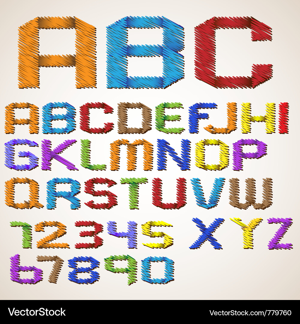 Alphabet letters Royalty Free Vector Image - VectorStock
