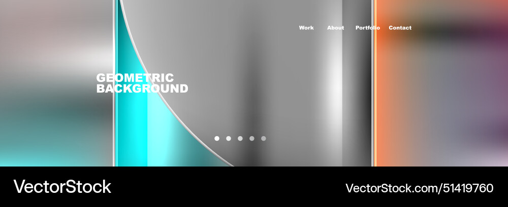 Circle triangle geometric web site page template Vector Image