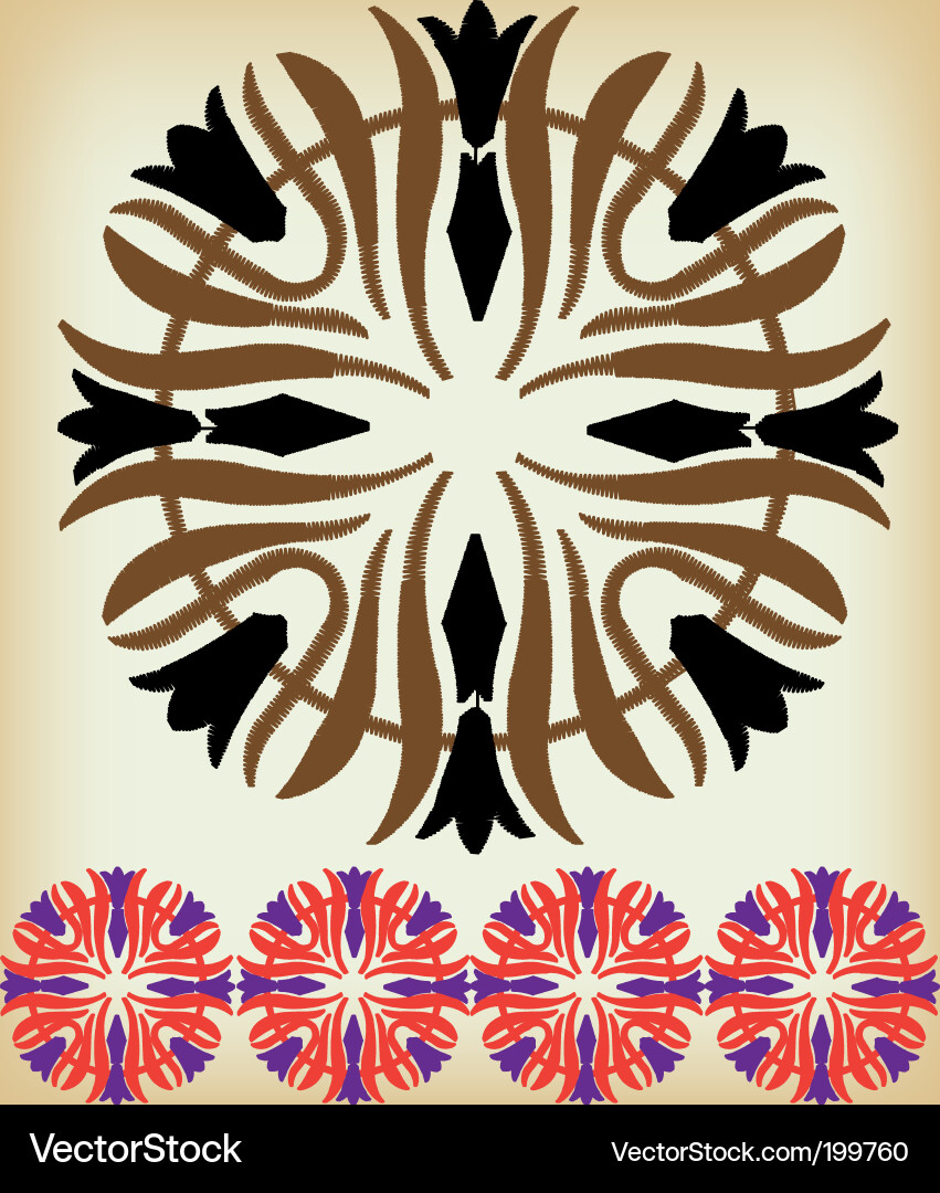 Ethnic border Royalty Free Vector Image - VectorStock