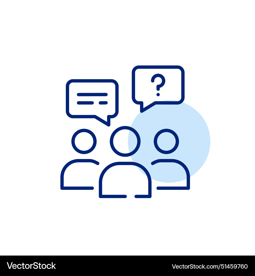 People speech bubbles text message and question Vector Image