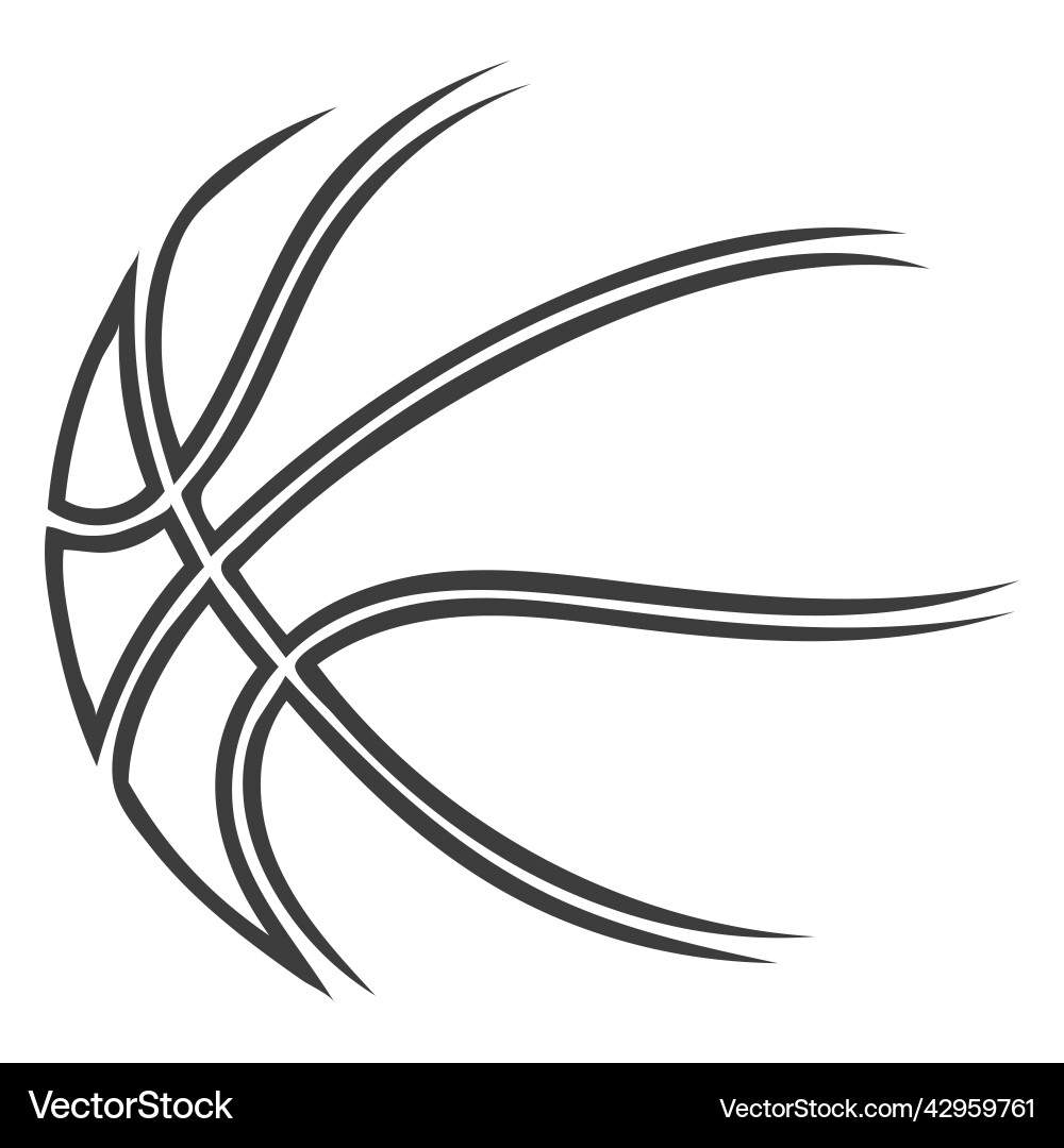 Basketball ball stroke high quality Royalty Free Vector