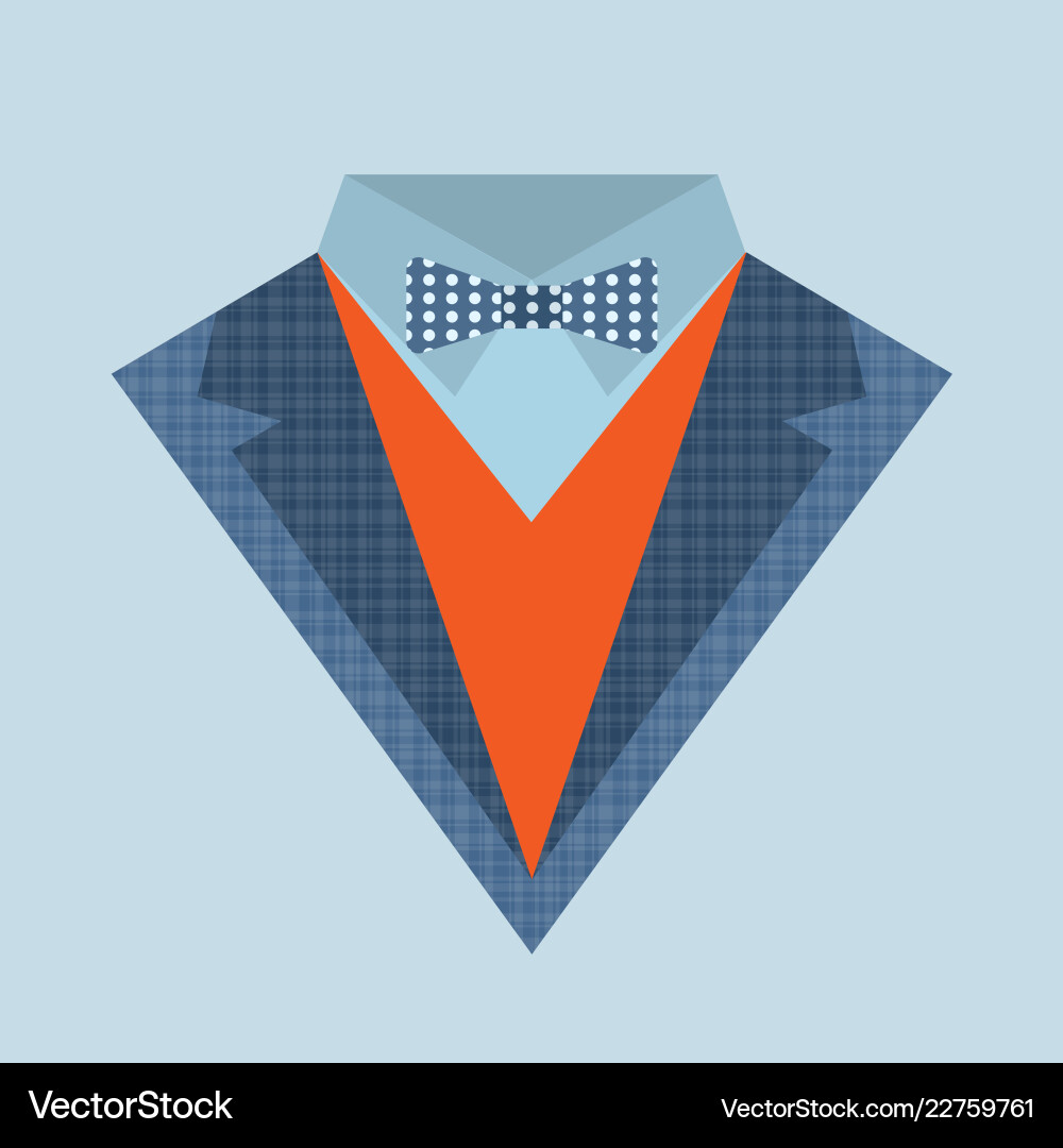 Suit element background Royalty Free Vector Image