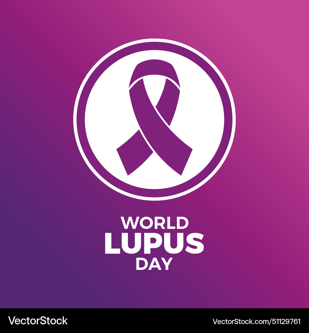 World lupus day poster Royalty Free Vector Image