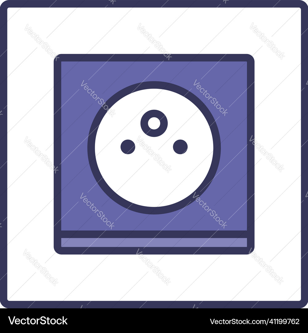 France electrical socket icon Royalty Free Vector Image