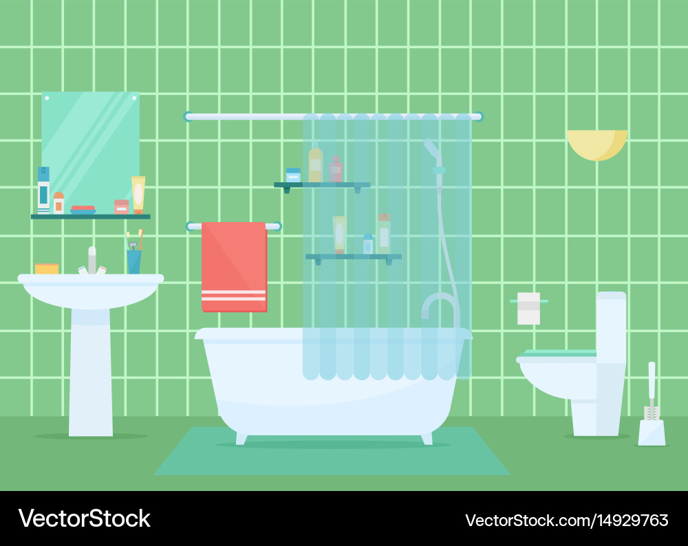 Bathroom Royalty Free Vector Image - VectorStock