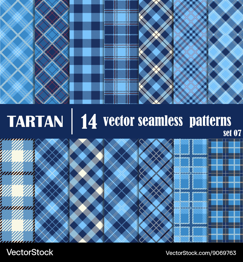 Blue Tartan Seamless Vector Images (over 16,000)