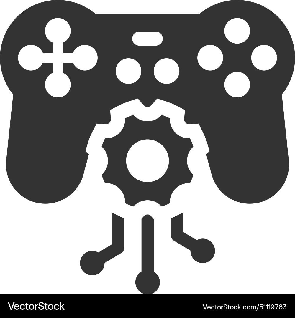 Gaming technology icon Royalty Free Vector Image