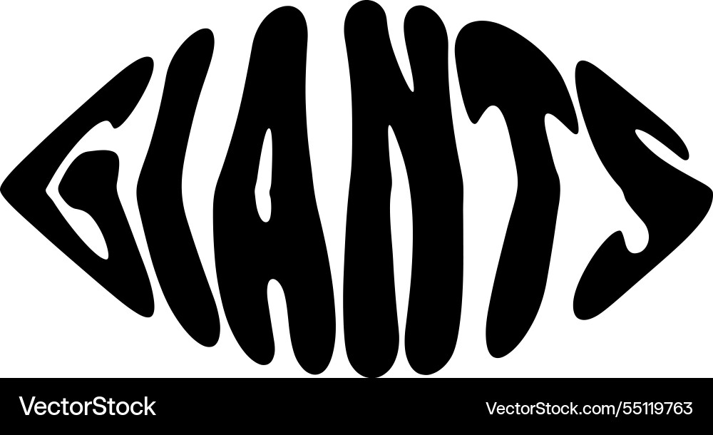 Giants free design on white background – Royalty-Free Vector | VectorStock