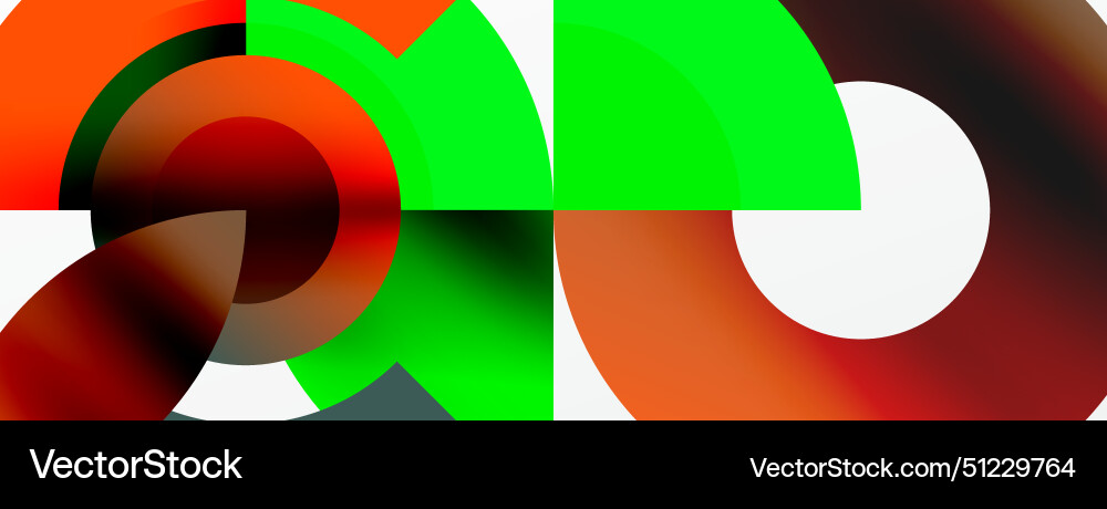 Circle geometric abstract background Royalty Free Vector