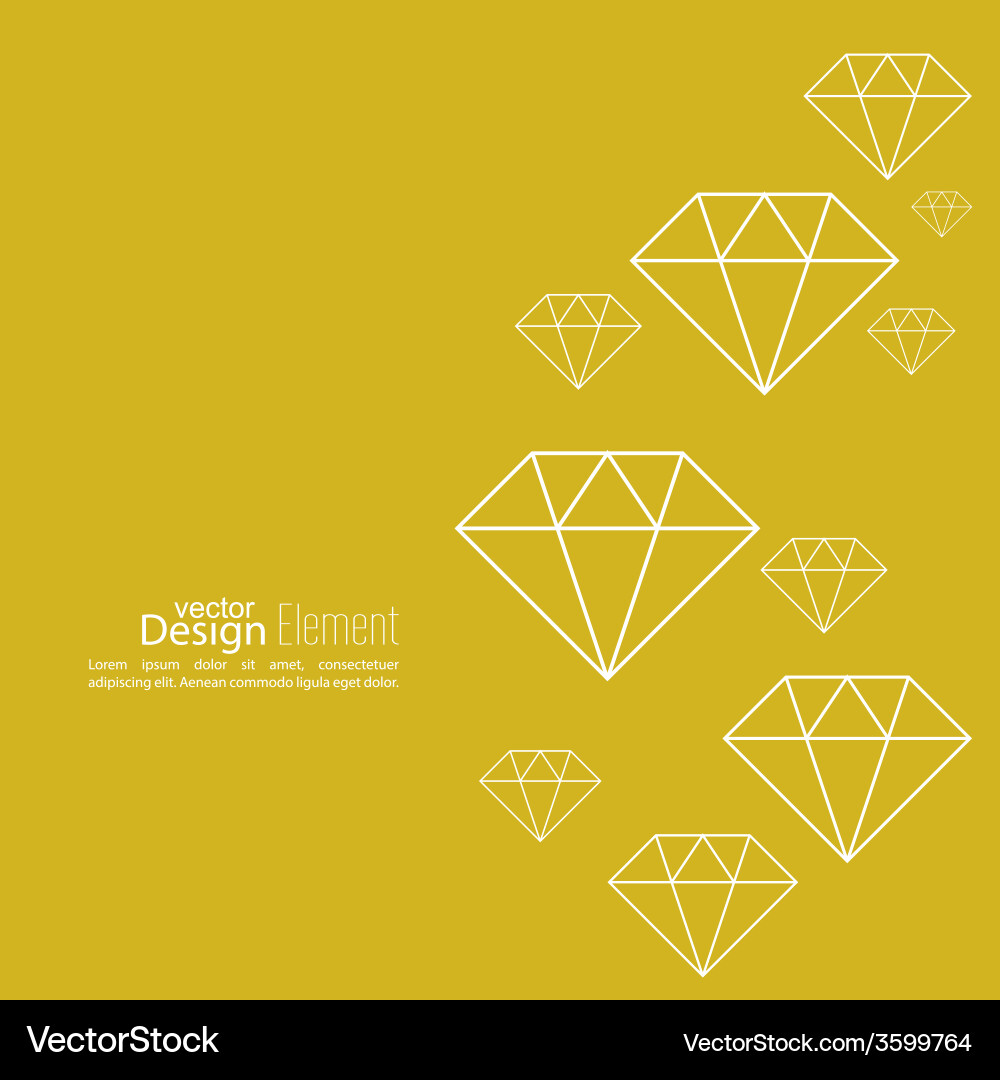 Gemstone Abstract Background Royalty Free Vector Image